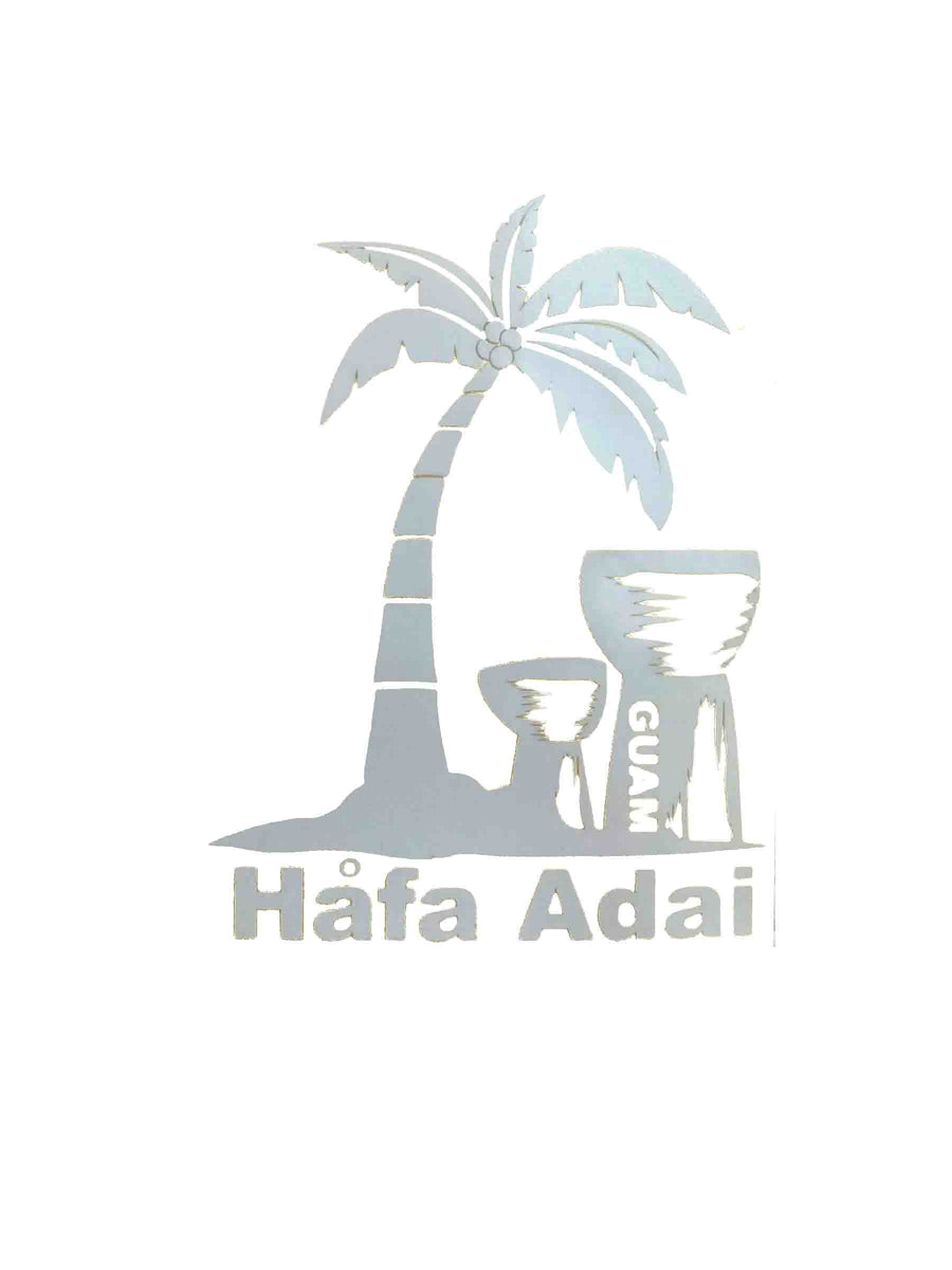 Coconut Tree Latte Stone Sticker – Memories of Guam